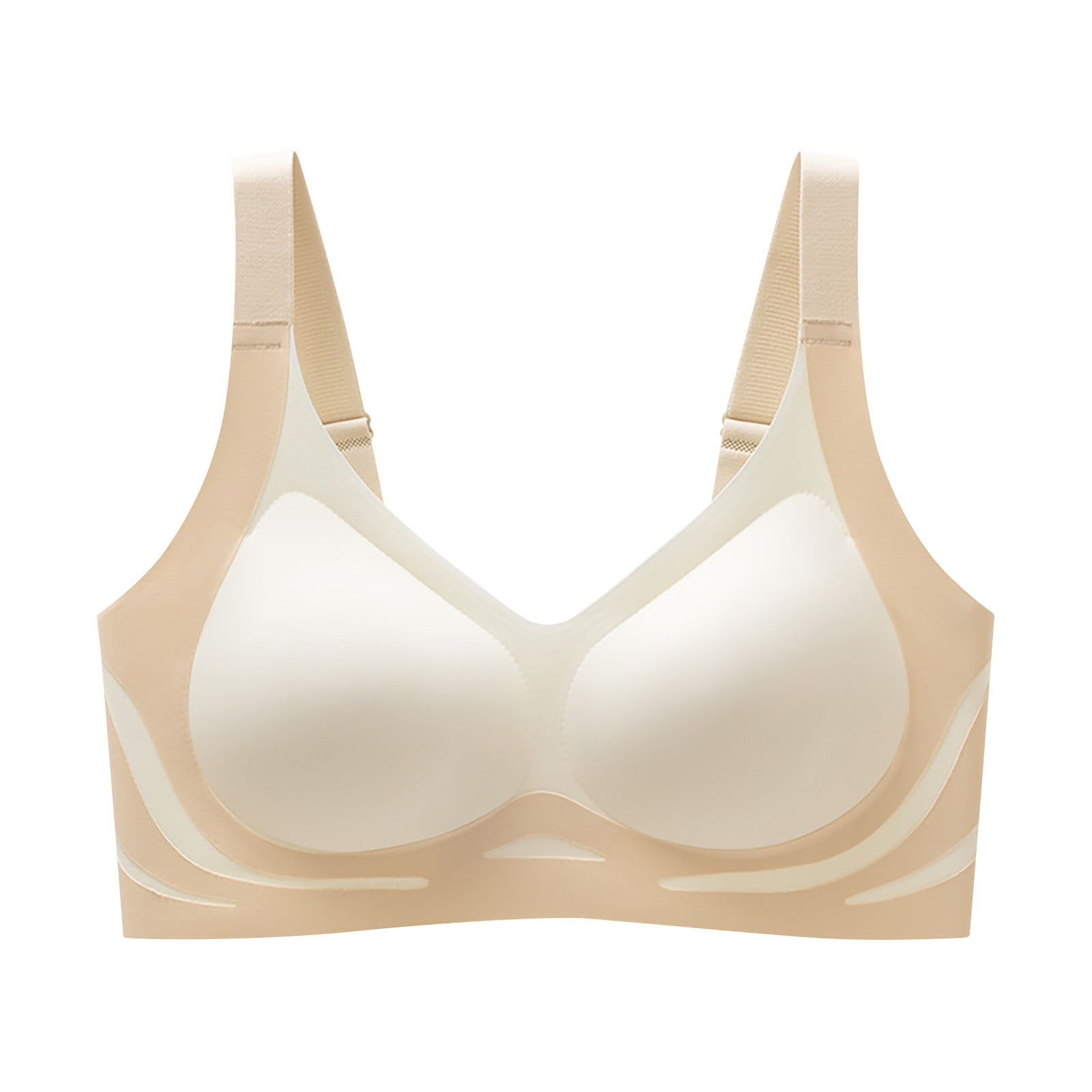 Arnsht Women's Non-marking Solid Color Sponge Underwire Bra Soft ...