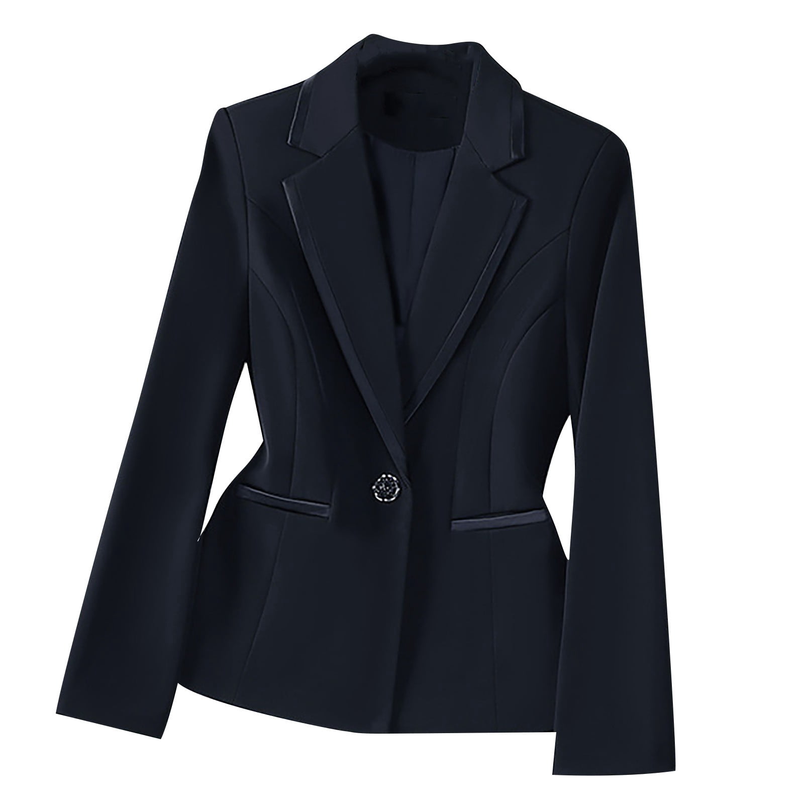 Arnsht Women's Oversized Temperament Suit Blazer Jacket Top Stitch Long ...