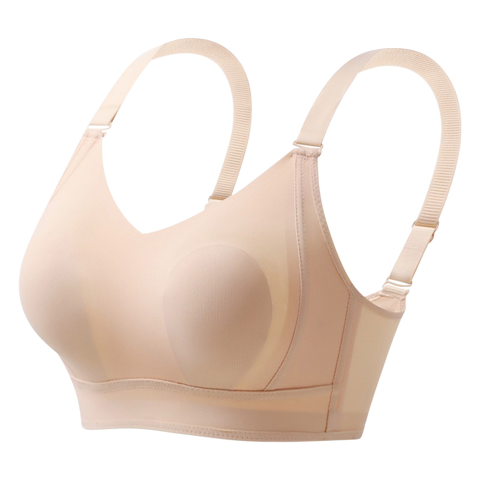 Arnsht Women's Seamless Bras No Underwire Scalloped Push Up Bras Soft ...