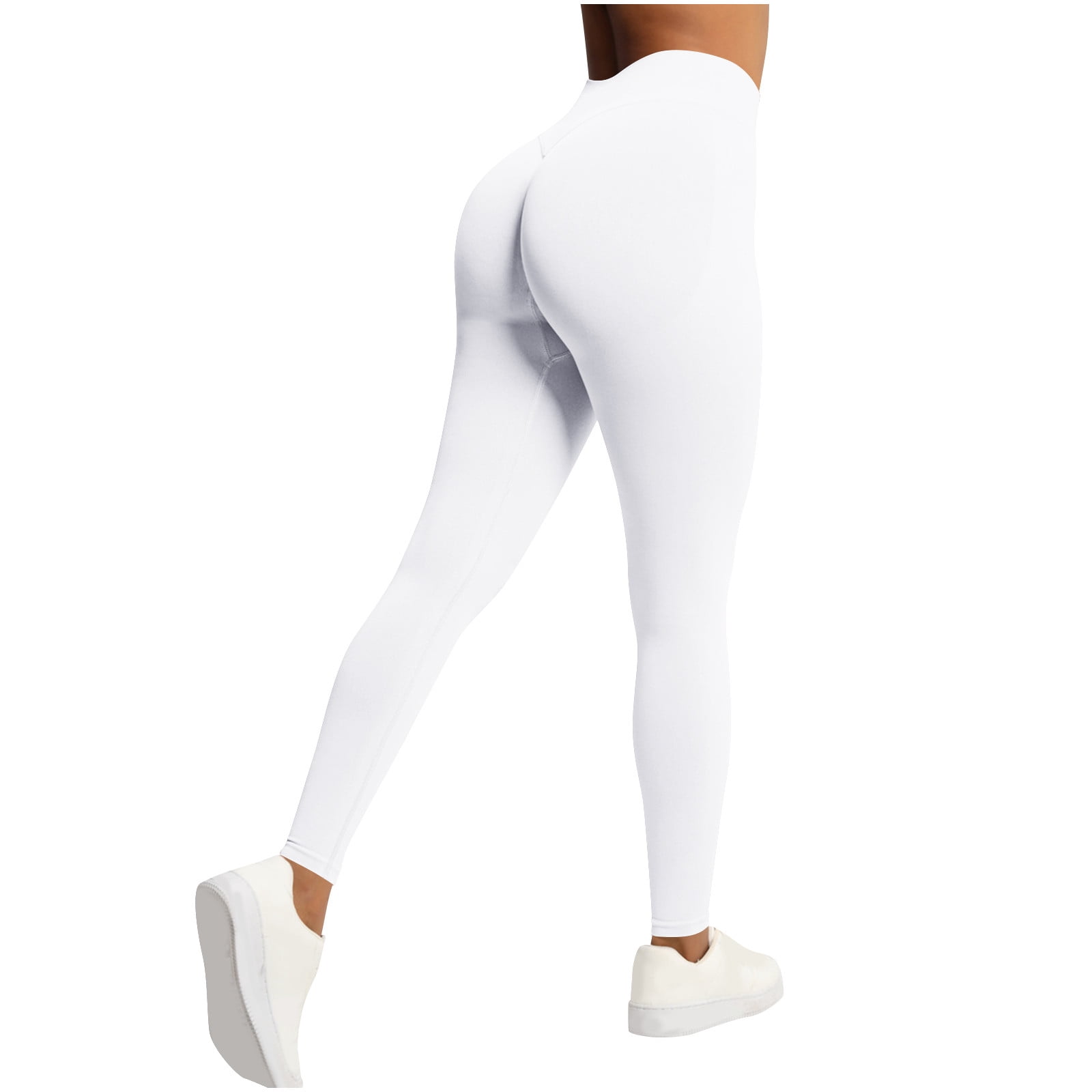 Arnsht Women's Seamless Solid Color Waist Hip Lifting High Waist Yoga ...