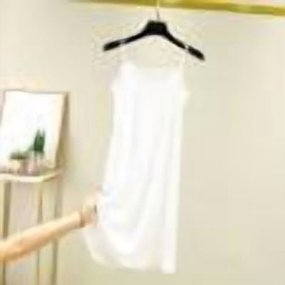 Arnsht Women's Solid Color Modal Thin Mid Length Nightgown Loose Soft ...