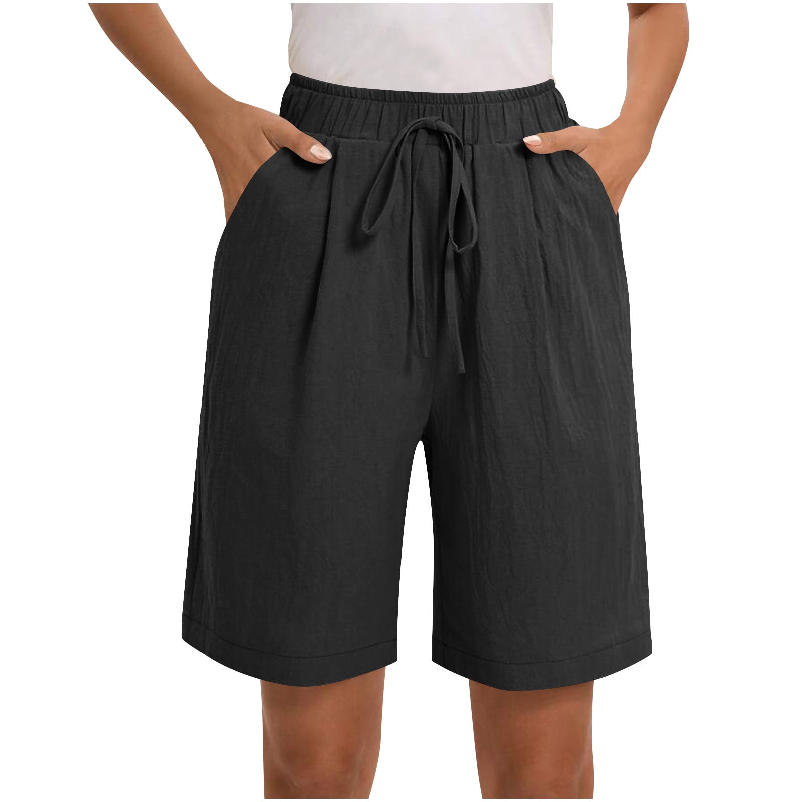 Arnsht Women's Summer Short Pants Casual Solid Color Loose Fit ...