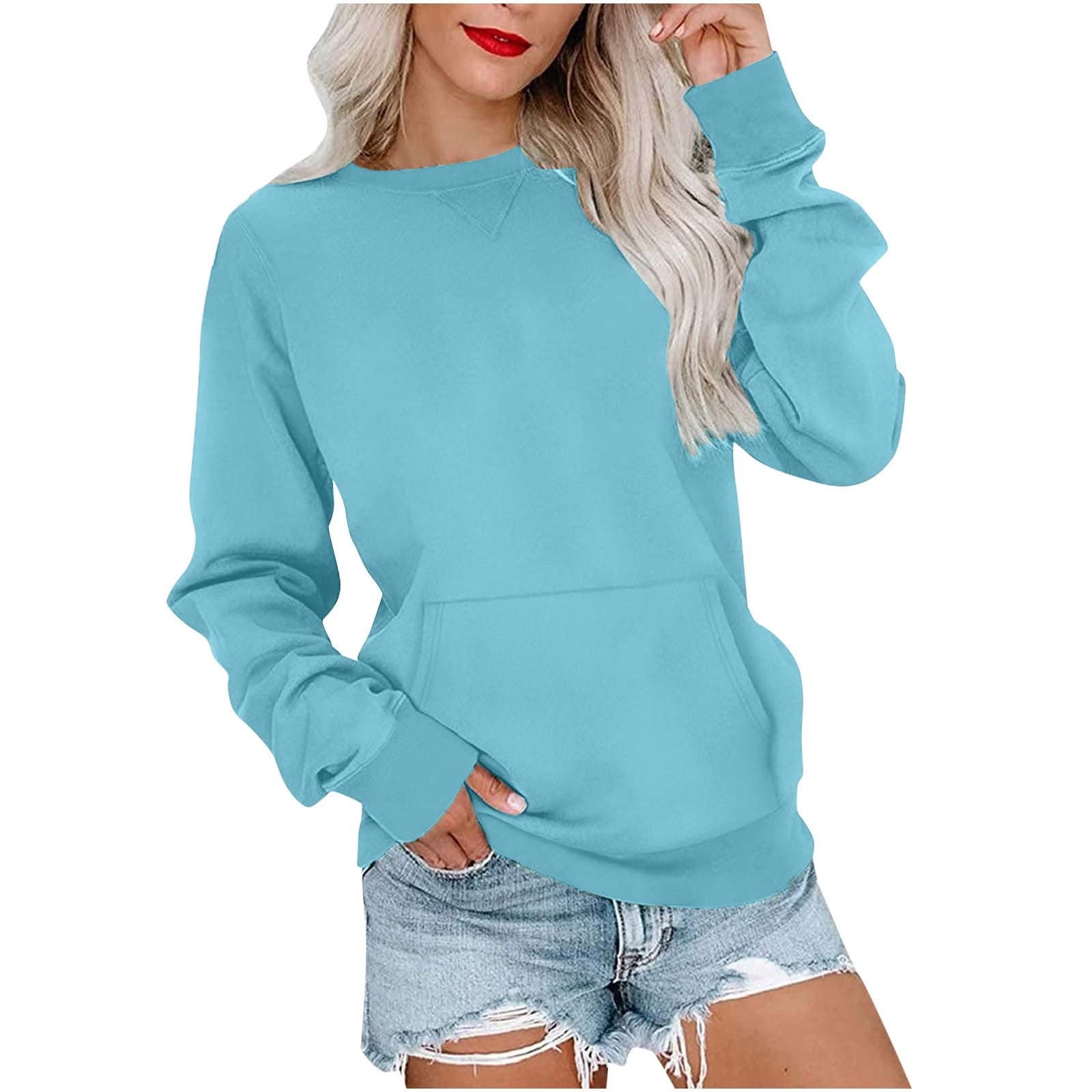 Arnsht Womens Long Sleeve Sweatshirt Casual Crew Neck T Shirt Cute ...