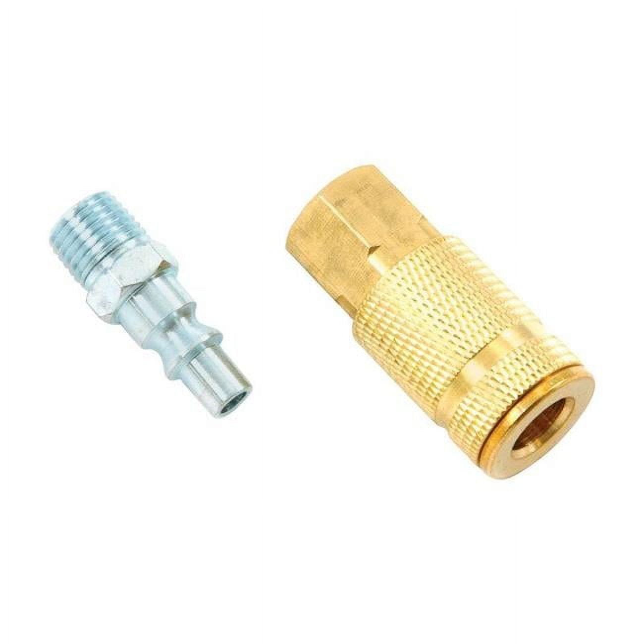 Aro Air Coupler & Plug Set, 0.25 in. Female NPT x 0.25 in. Male NPT - 2 ...