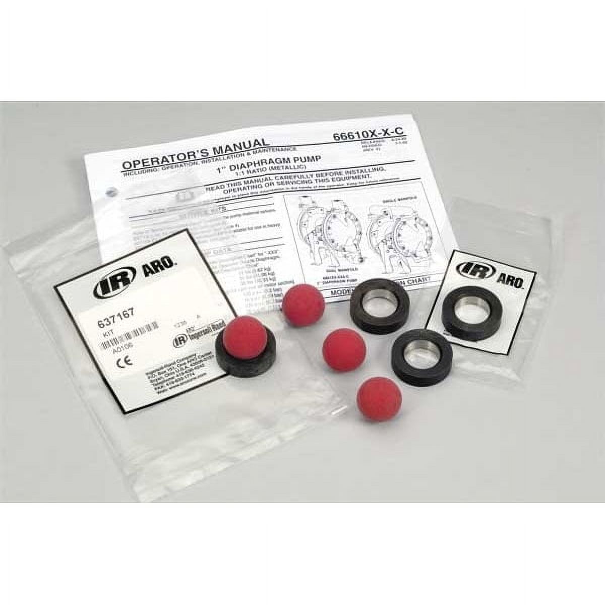 Aro Pump Abrasion Kit,SSteel,For 2P598 637167 - Walmart.com
