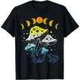 Aroace Mushroom Moon Cottagecore Aroace Frog T-Shirt , Vintage T-Shirt ...