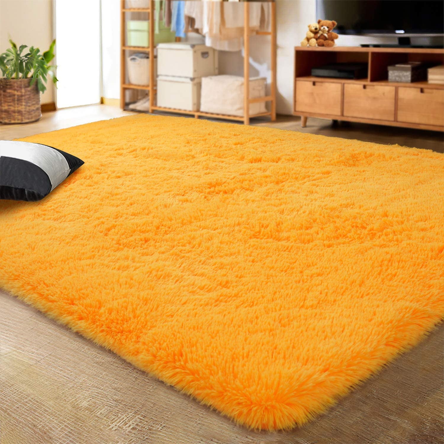 Arogan Soft Fluffy Area Rug Modern Shaggy Bedroom Rugs for Kids Room ...