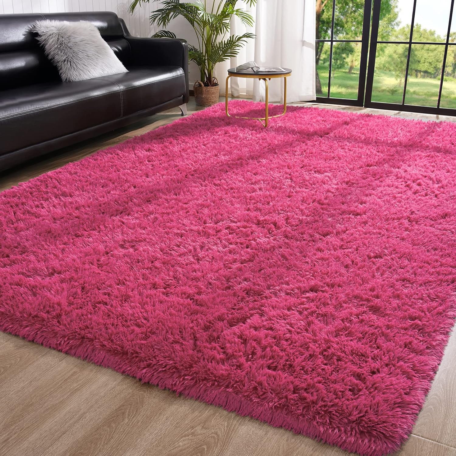 Arogan Soft Fluffy Area Rug for Living Room Bedroom Shaggy Accent ...