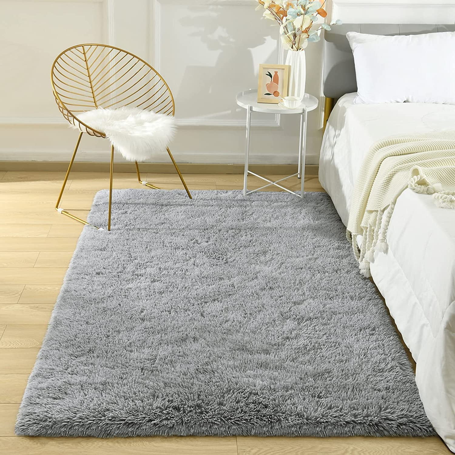 Arogan Plush Size Super Soft Fluffy Area Rug, Shaggy Carpet for Living ...
