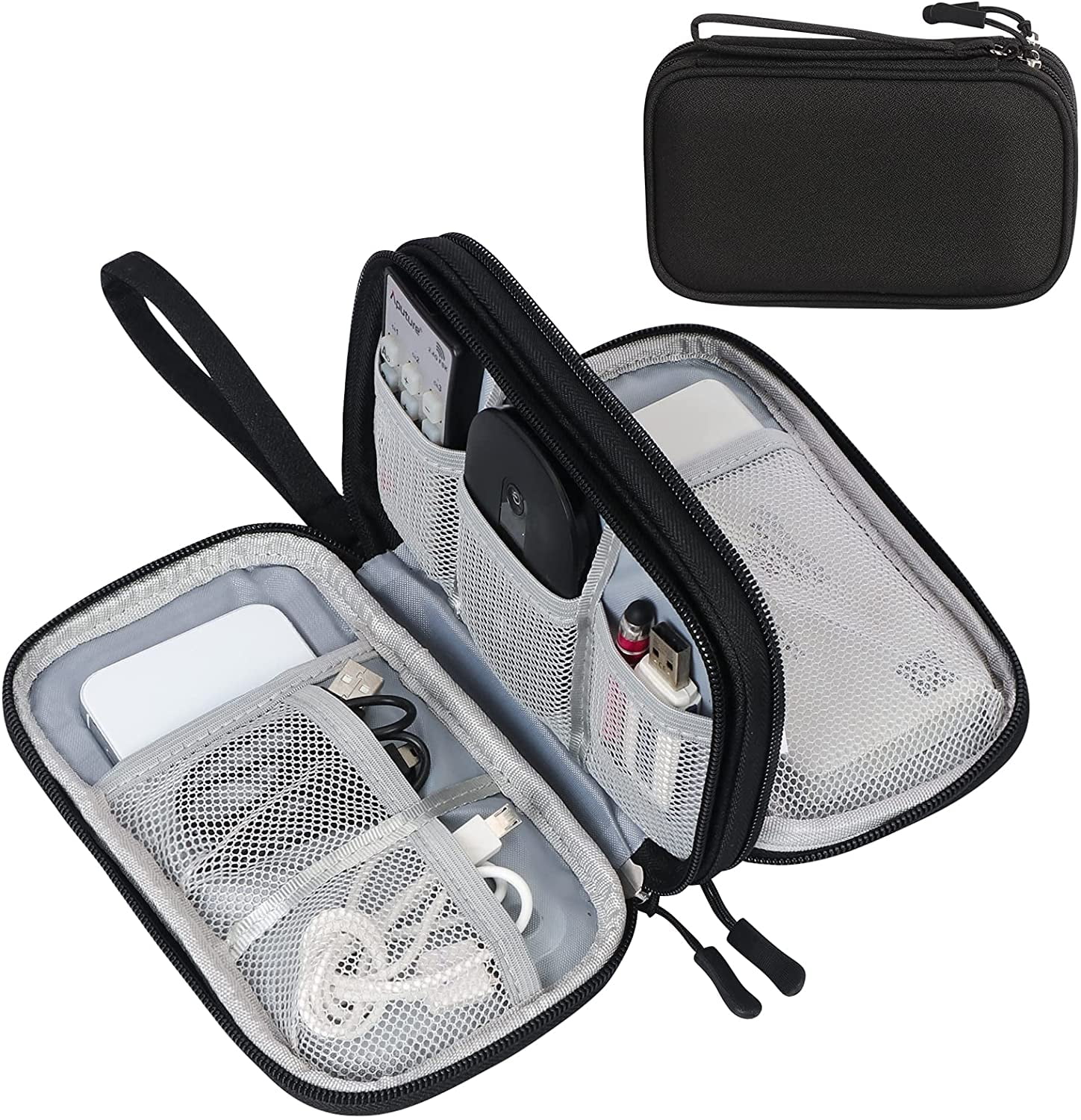 Arogan Travel Electronic Organizer, Waterproof Double Layers Storage ...