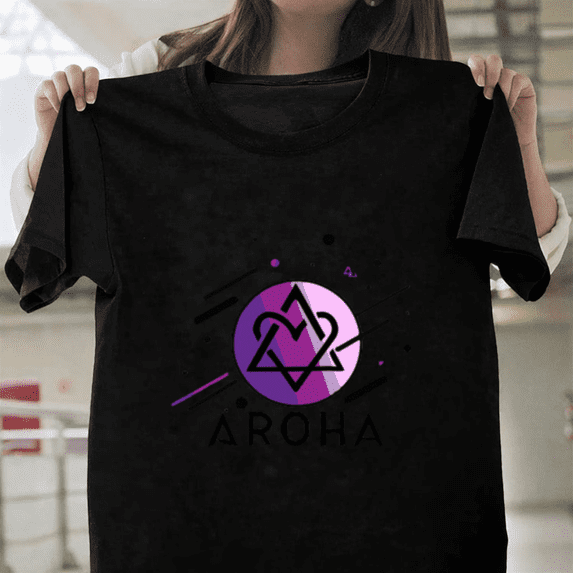 Aroha New Zealand Maori Love Kindness Typography Text Symbol Unisex T ...