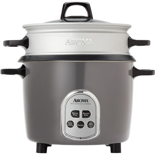 Aroma 14 Cup Non-Stick Digital Rice Cooker & Food Steamer, 5 Piece ...