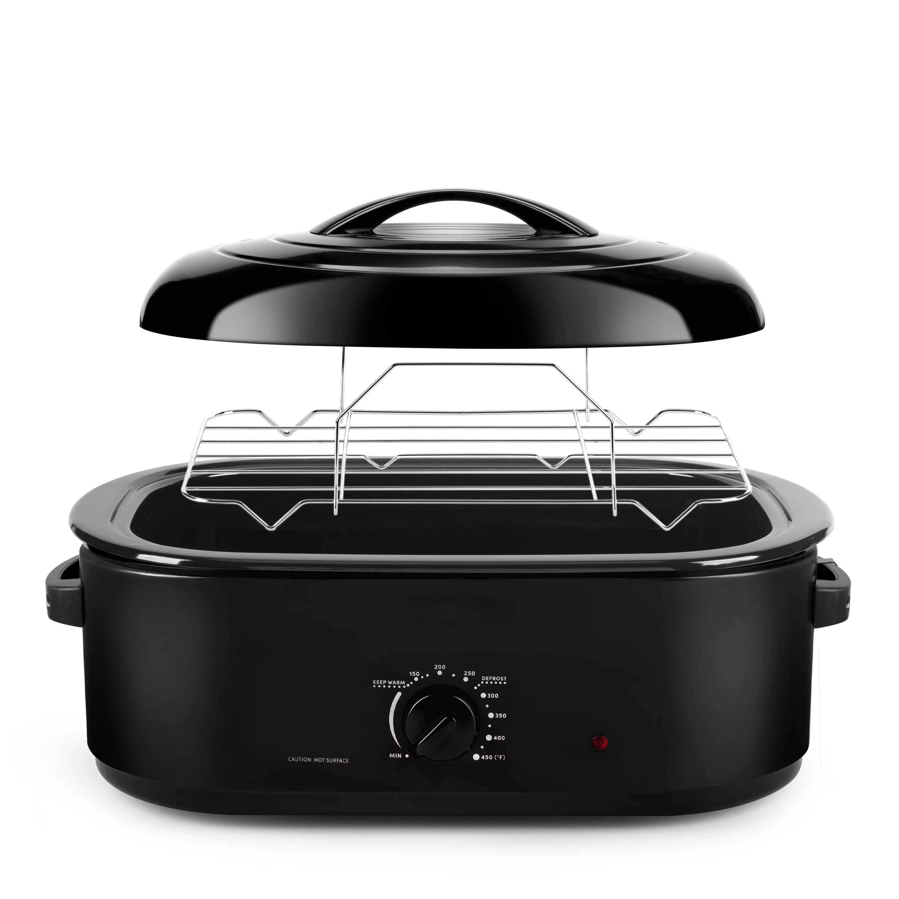 Aroma 18Qt. Electric Roaster Oven with Metal Inner Rack - Black (ART ...