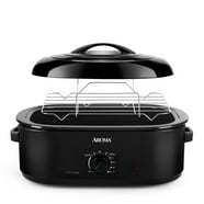 Oster 18 Quart Red Roaster with High Dome & Self-Basting Lid - Walmart.com