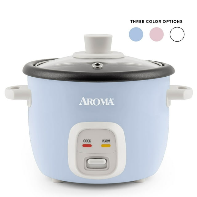 Aroma® 4-Cups (Cooked) / 1Qt. Rice & Grain Cooker, Blue - Walmart.com