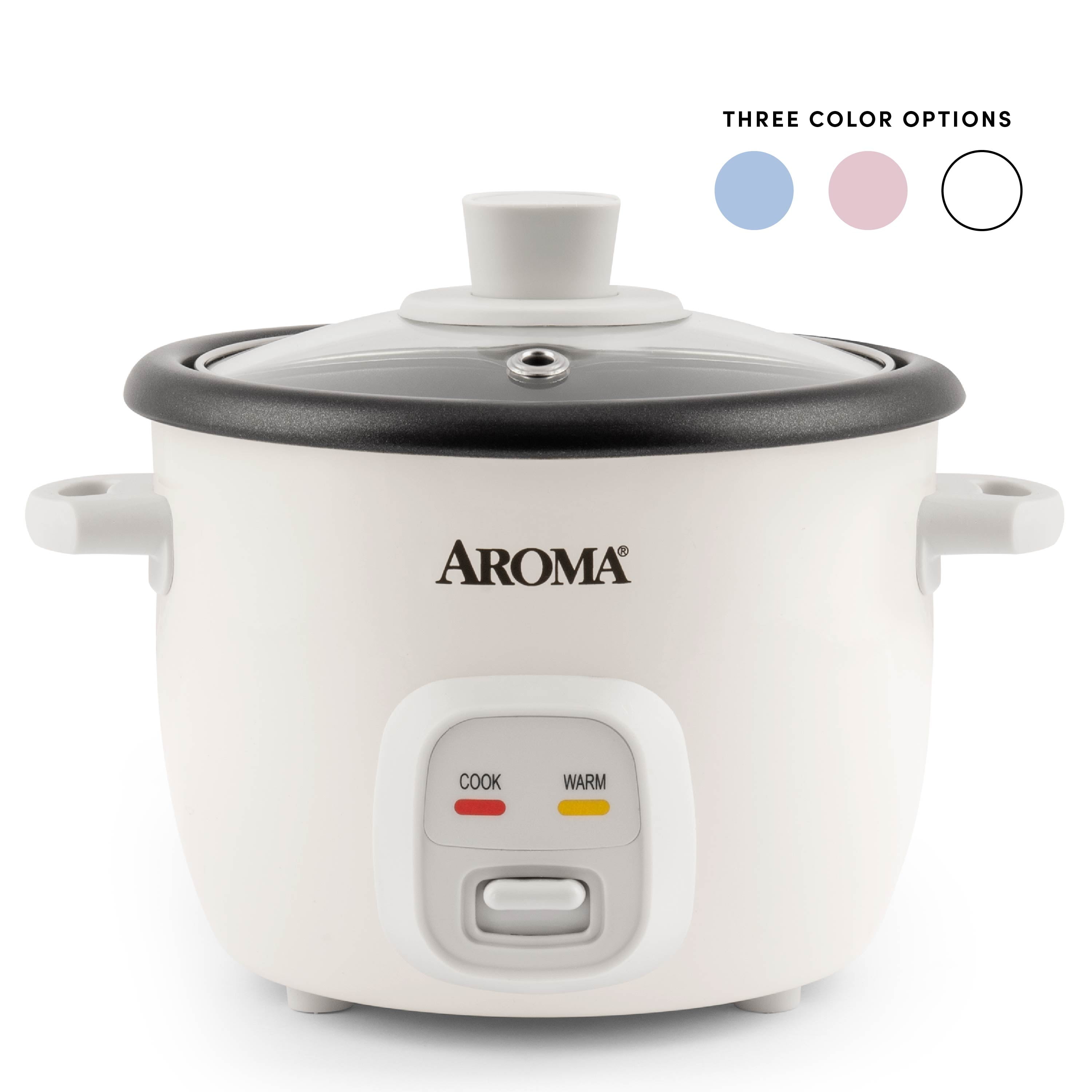 Aroma, Rice & Grain Cooker, 1Qt., 4-Cups Cooked, White - Walmart.com