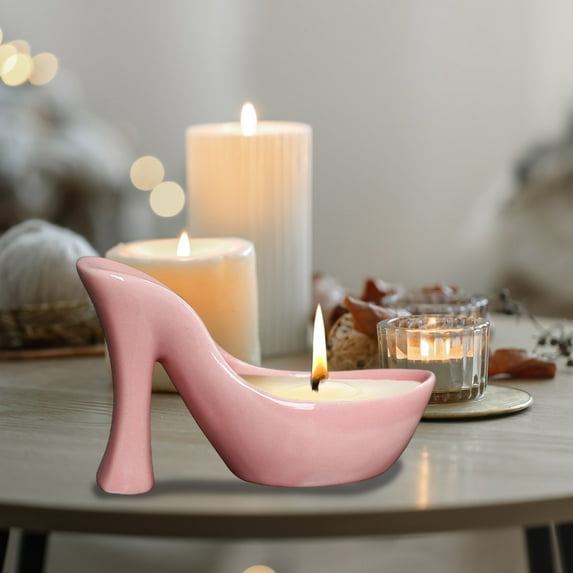 Aroma Candle Cup Ceramic Candle Holder, Decorative Candle Vessel for ...