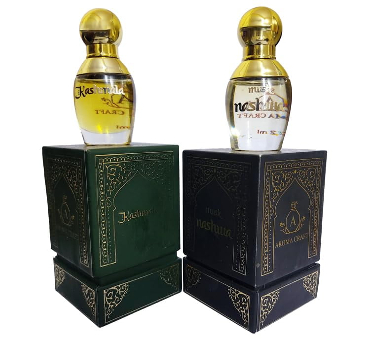 Aroma Craft Musk Nashwa Kashmala Attar Combo Pack Luxurious AlcoholFree ...