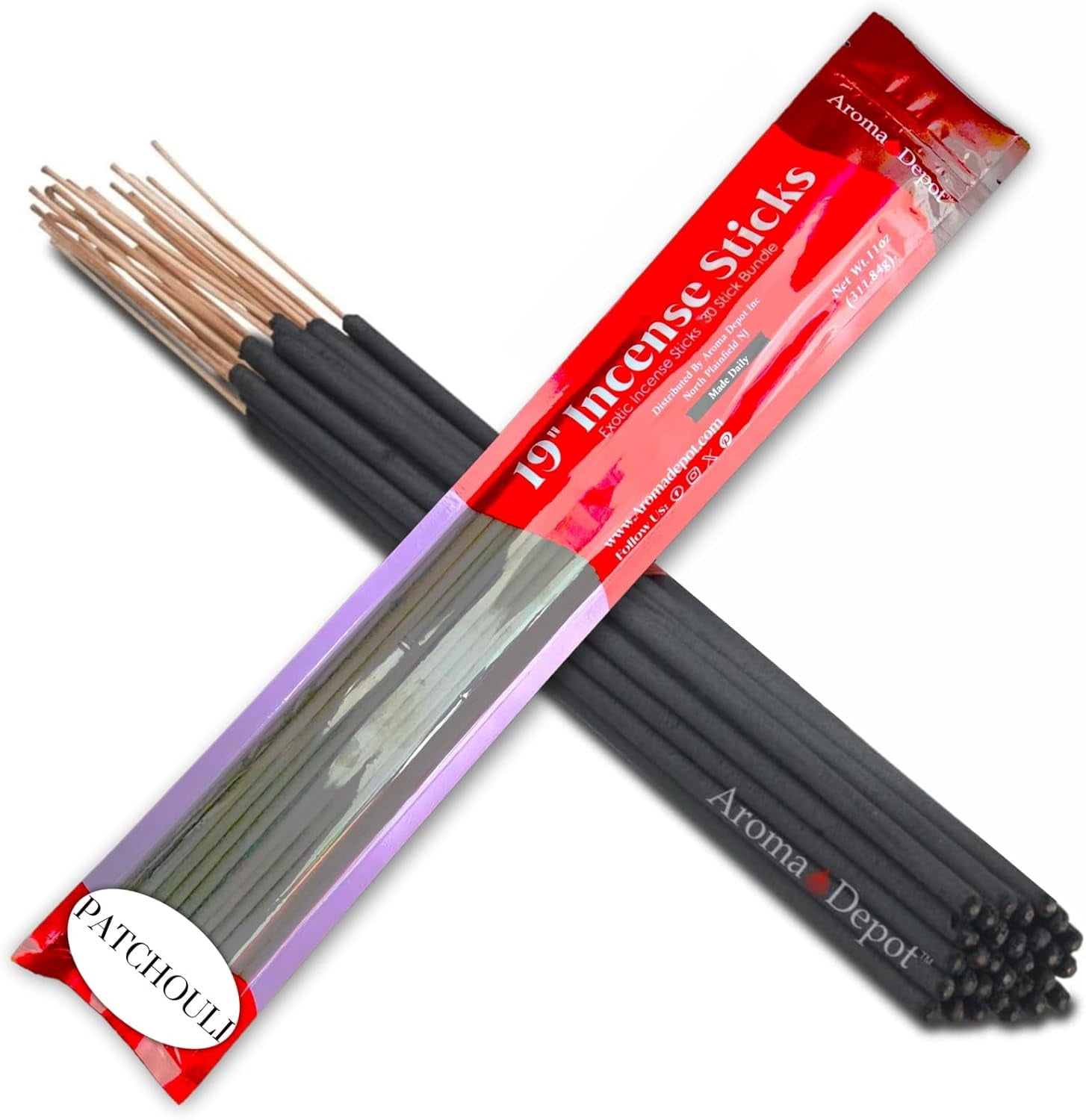 Aroma Depot 19'' Patchouli Most Exotic Incense Sticks. One Bundle ...