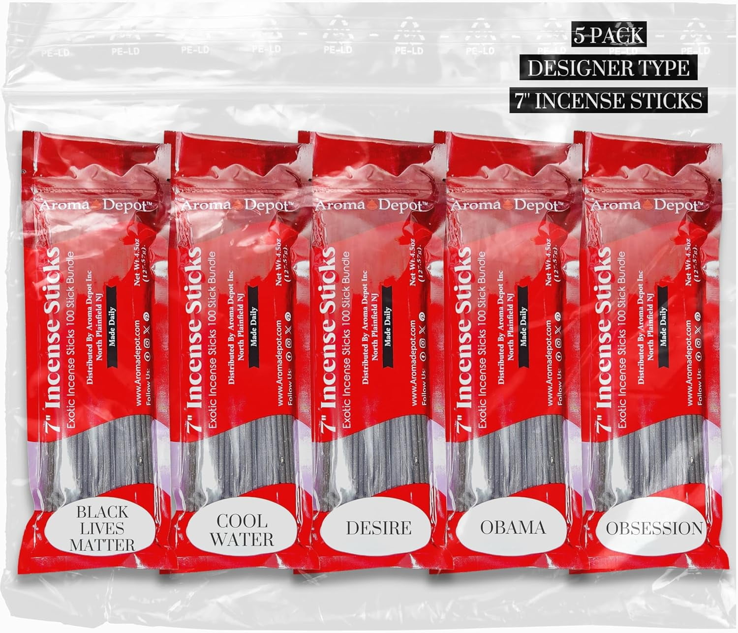 Aroma Depot 7'' Designer Variety Set – Inspired Aromatic Incense Sticks ...