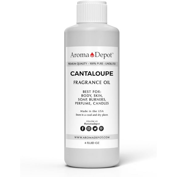 Aroma Depot Cantaloupe 4 oz Fragrance Oil – Long-Lasting Scented Oil ...