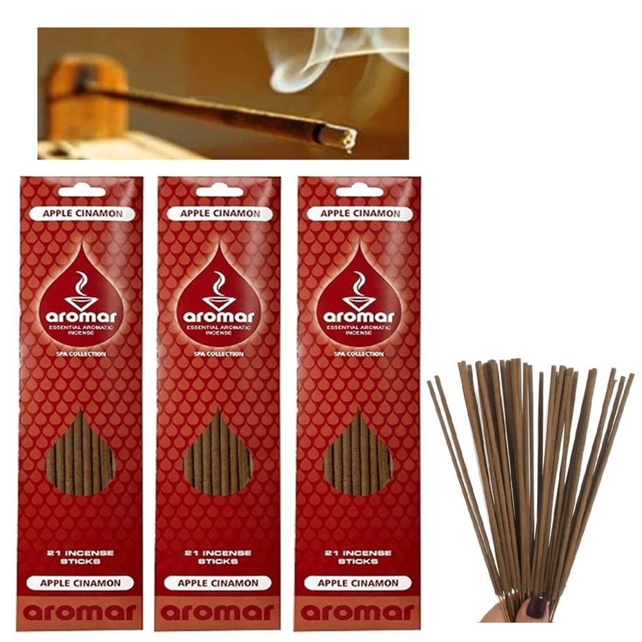 Aroma Incense Sticks - Hand-Dipped, 20 Count, Made in USA (1, Apple ...