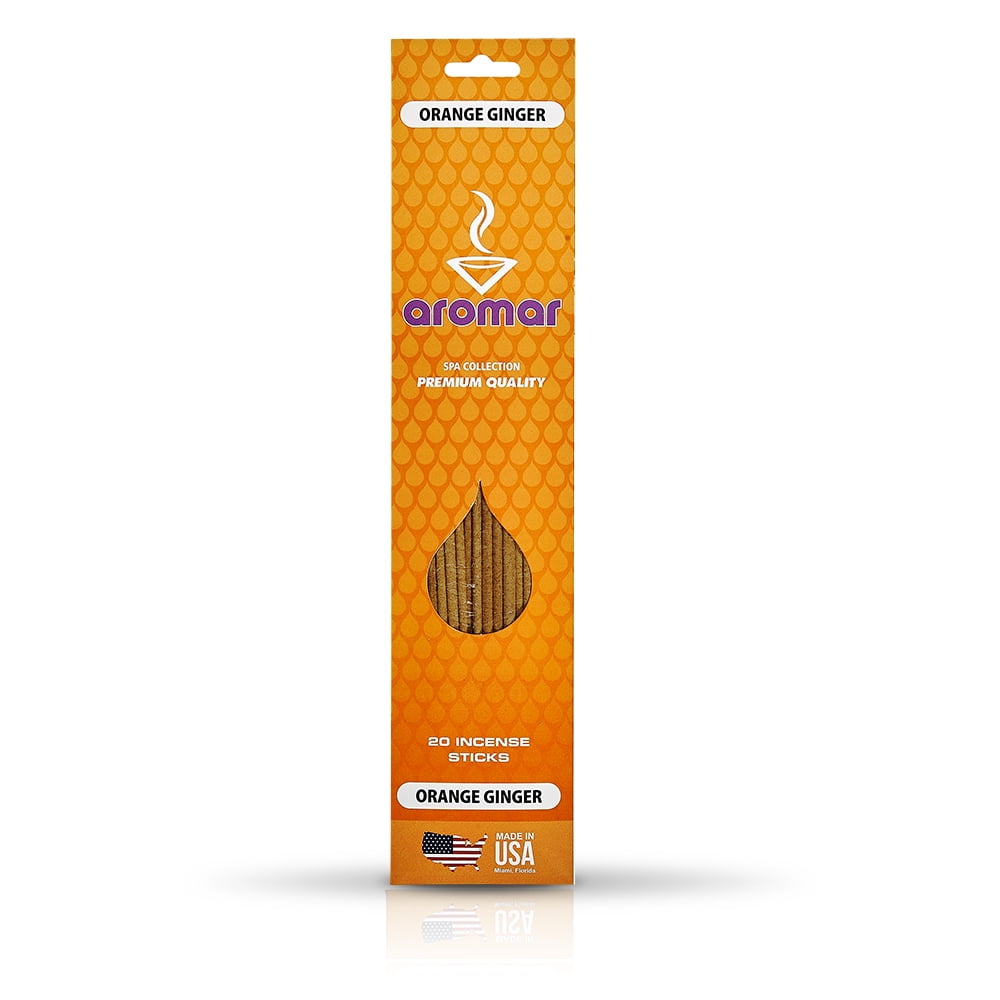 Aroma Incense Sticks - Hand-Dipped, 20 Count, Made in USA (1, Orange ...