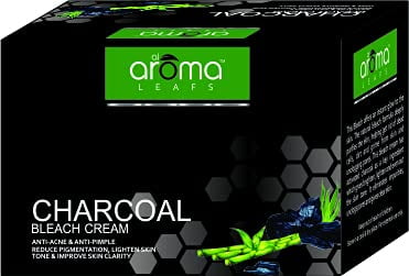Aroma Leafs Charcoal Bleach Cream White Beauty Facial Face Cream Anti ...