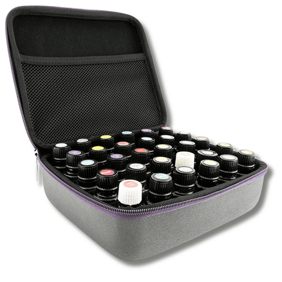 Aroma Outfitters Essential Oil Case for Home & Travel - Holds 30 ...