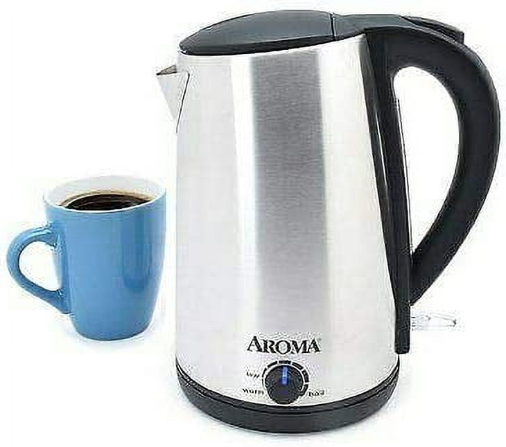 Aroma Stainless Steel Cordless Electric Kettle 7 Cup AWK-129SM ...