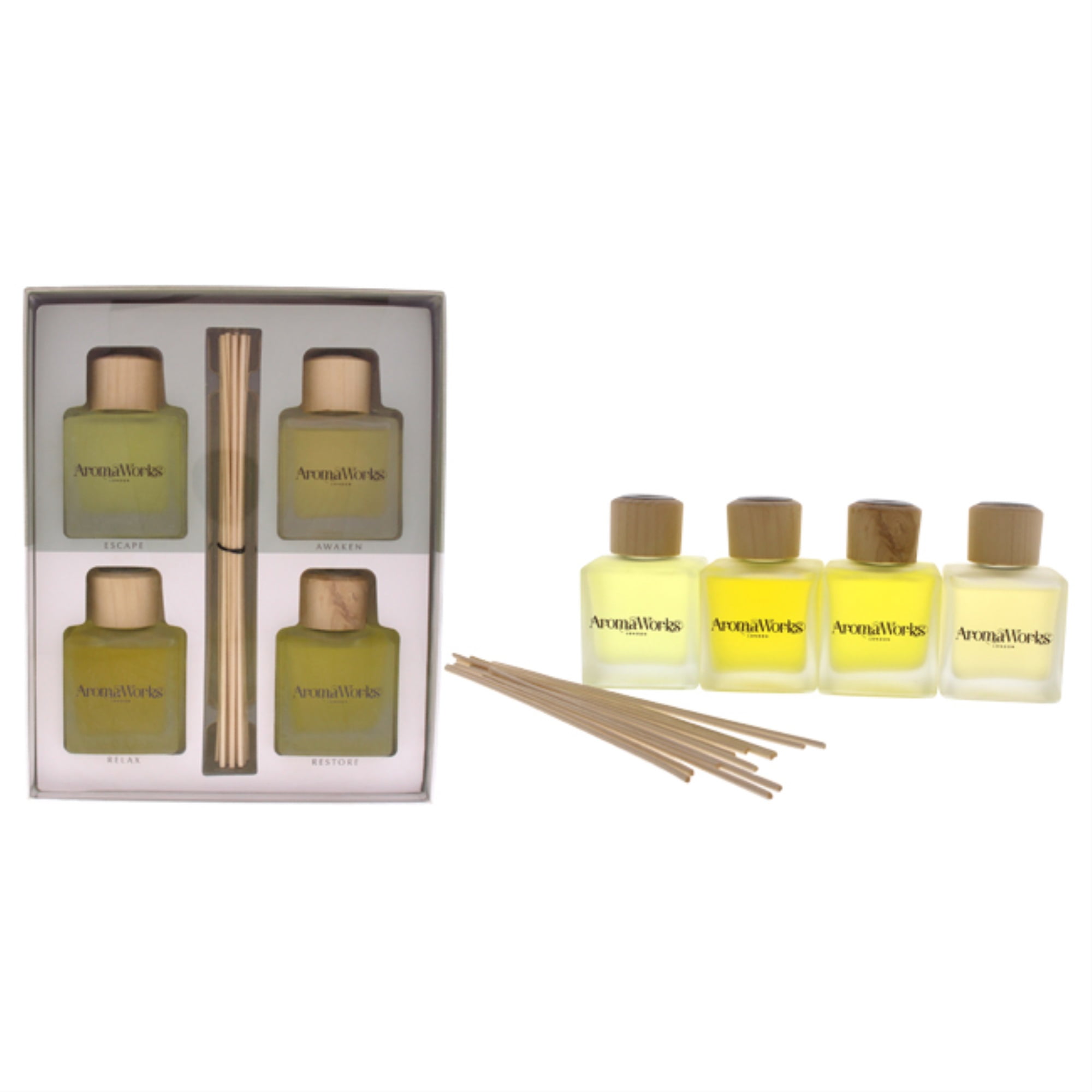 AromaWorks Reed Diffuser Set Air Fresheners, 4 Pc - Walmart.com