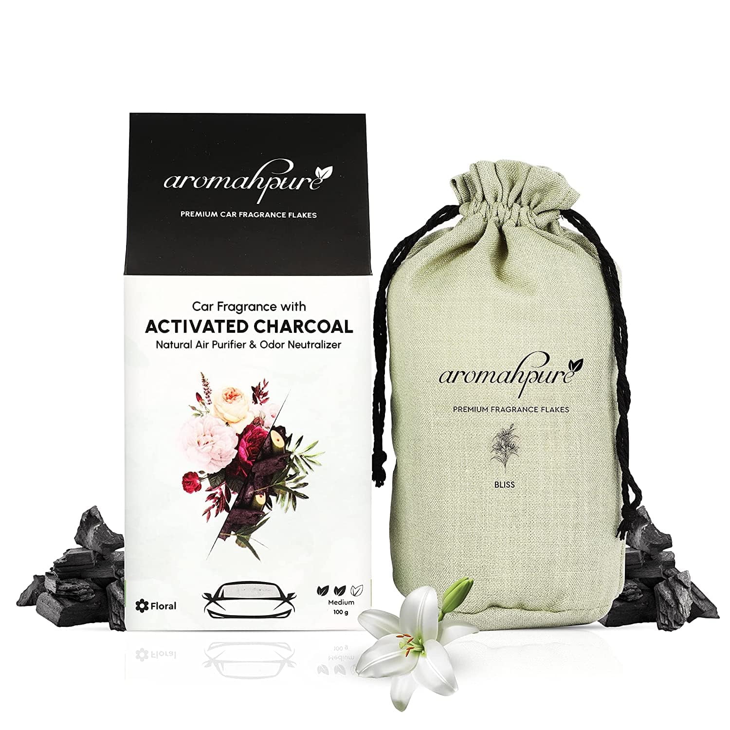 Aromahpure Premium Home Perfume Flakes with Activated Charcoal Air ...
