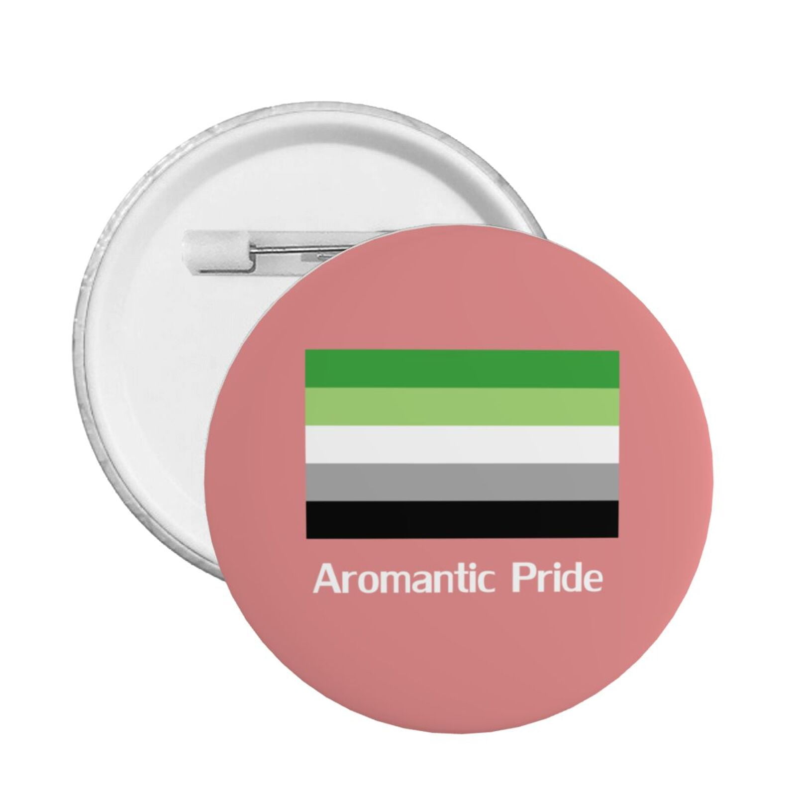 Aromantic Pride Flag Circular Button Fashion Badge Decoration Backpack Clothing Suitable For ...
