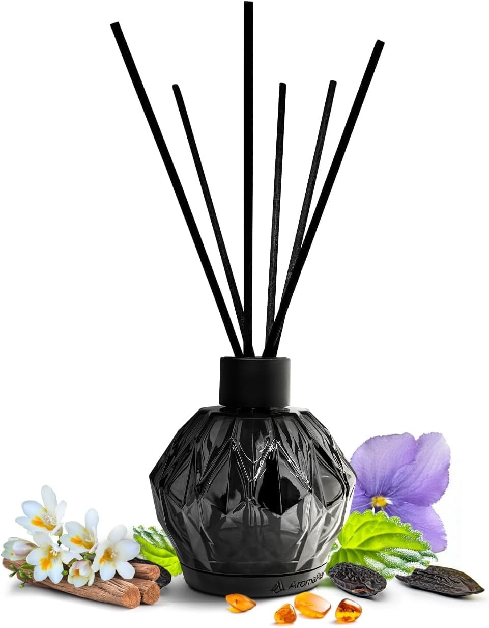 Aromaplan Reed Diffuser, Cozy Cashmere Scent Diffuser (8.45 fl oz ...