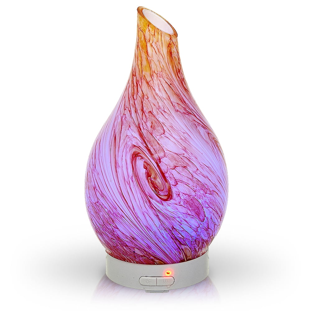 Aromar Glass Hydria Abstract 100 mL Ultrasonic Essential Oil and Fragrance Aroma Diffuser ...