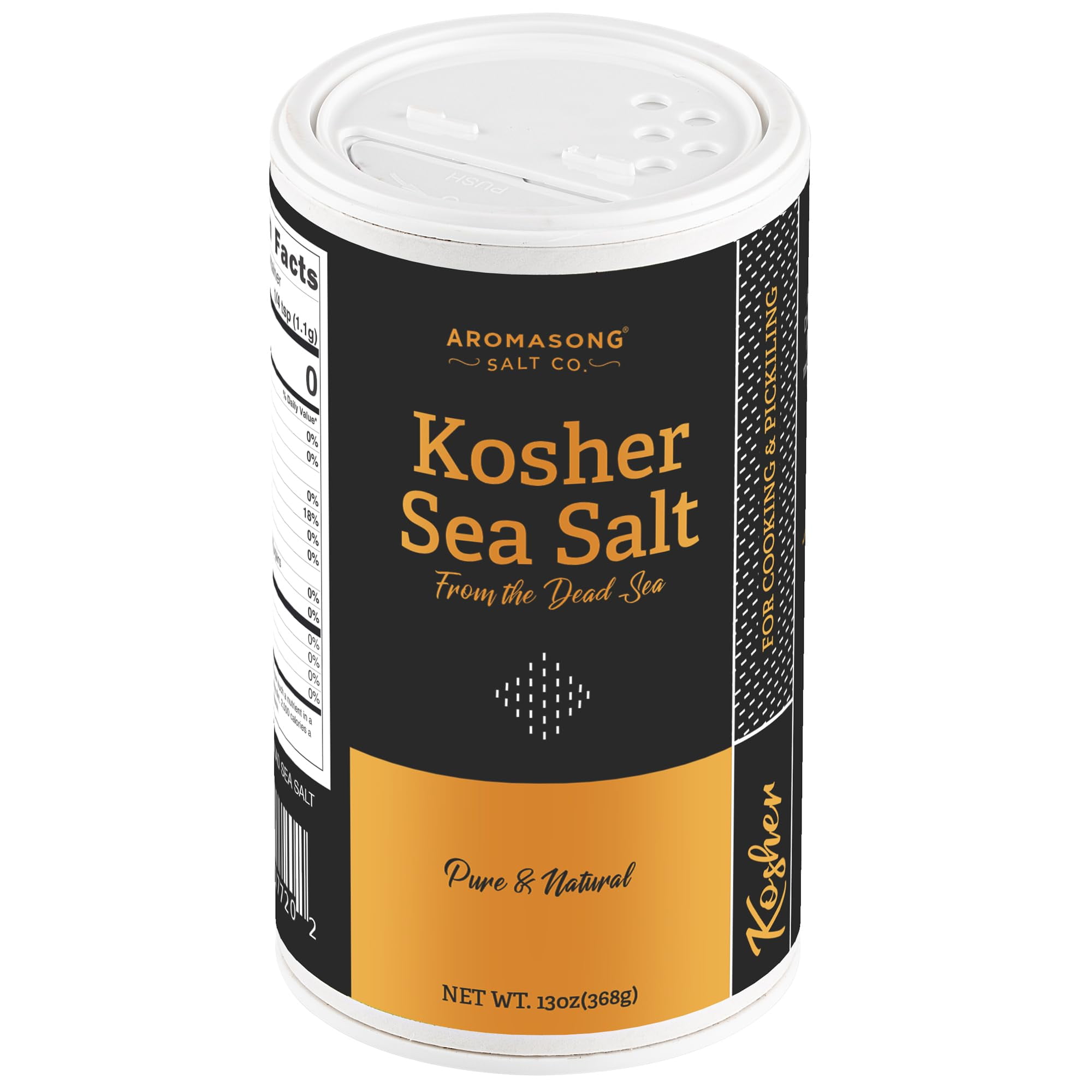 Aromasong 100% Natural Sea ESF27 Salt, Kosher Salt Grain, 13 OZ. Salt ...