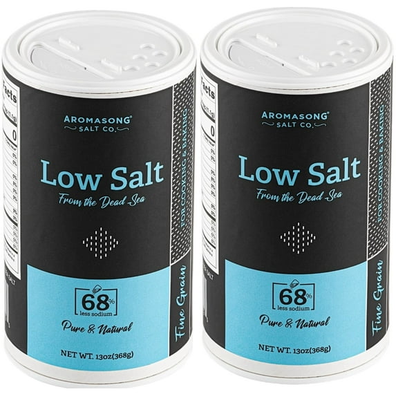 Aromasong Low Sodium Sea BCF26 Salt 13 OZ. | 2-Pack | Saltshaker 100% ...