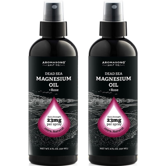 Aromasong Magnesium Spray Rose - Extra Strength 2 Pack of (23mg in Each ...