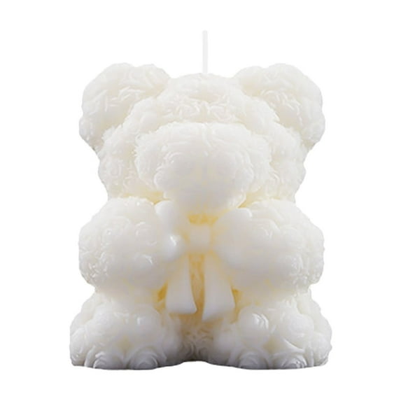 Aromatherapy Candle, Home Decor Candle, Valentine’s Day Rose Bear ...