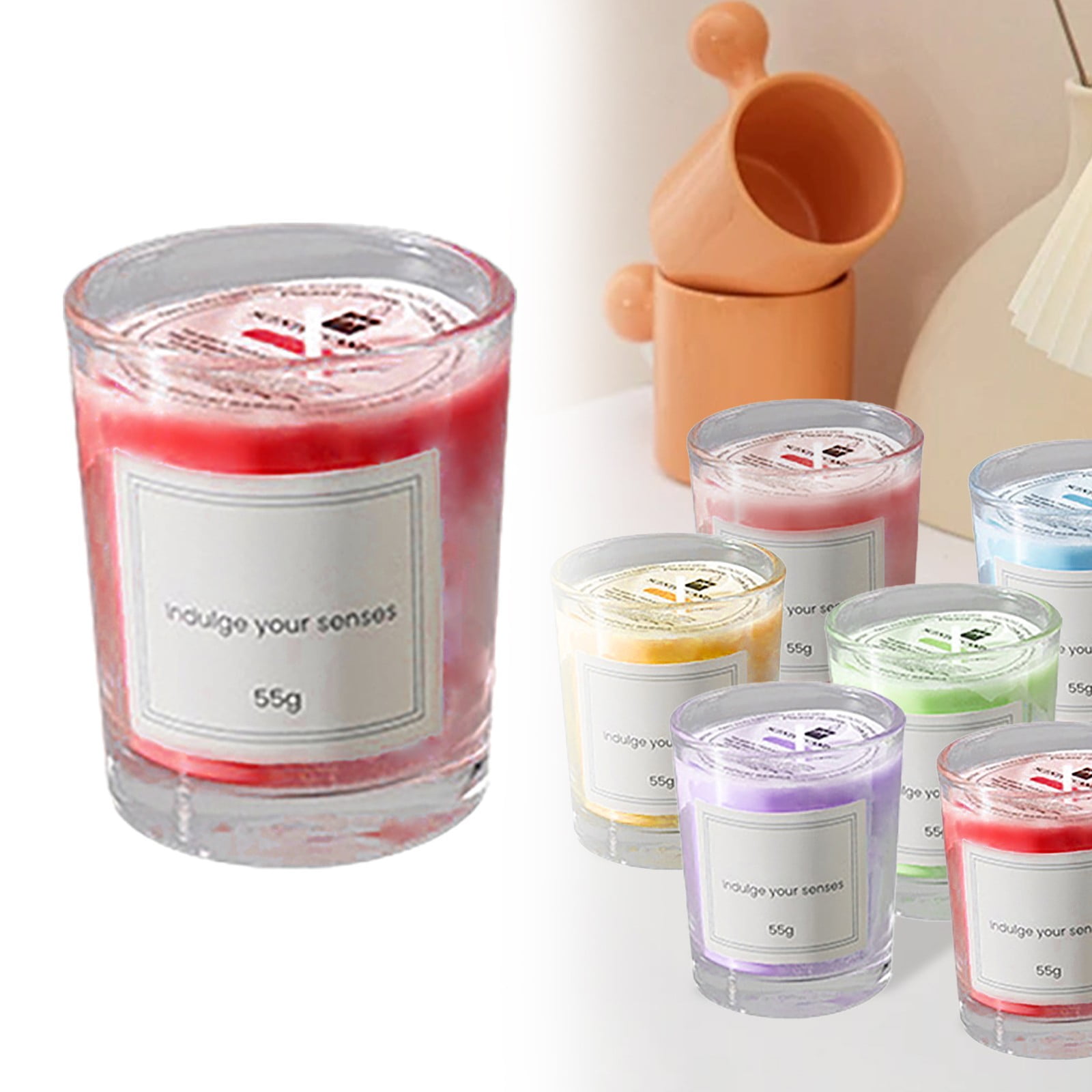 Aromatherapy Candle Rose, Scented Candle Box Decorative Candle Scene ...