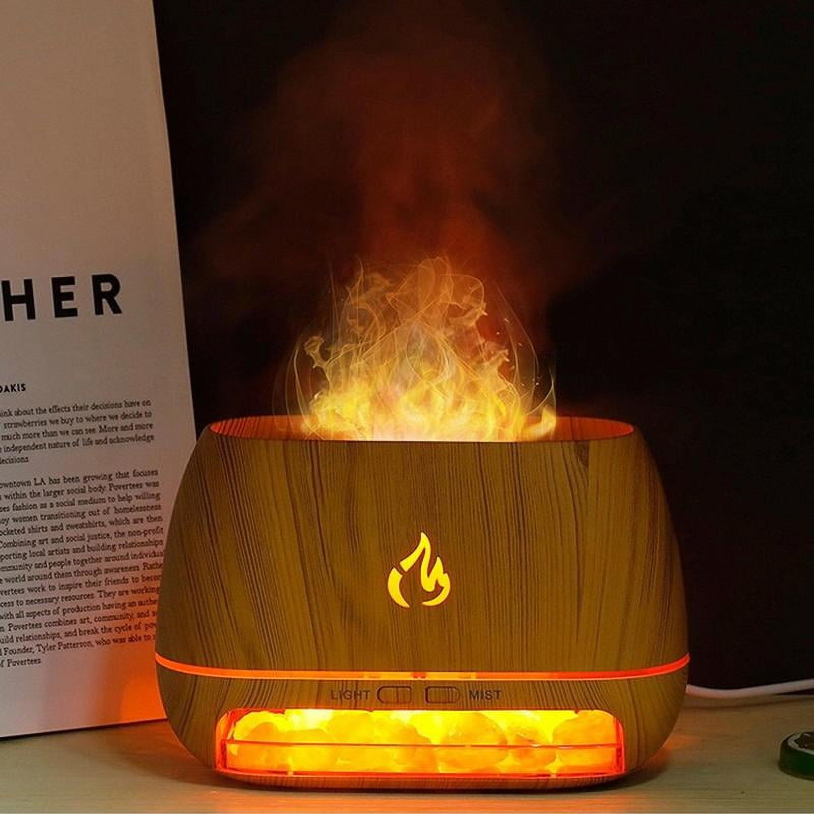 Aromatherapy Diffuser, Simulation Flame Design Light Aromatherapy ...