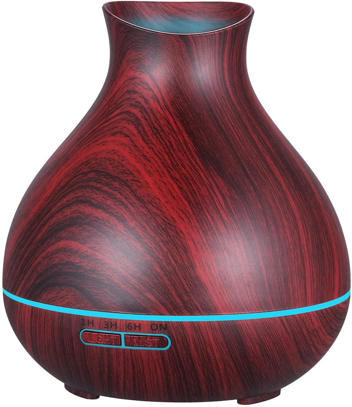 Aromatherapy Essential Oil Diffuser 550ml 12 Hours Wood Grain Aroma Diffuser with Timer Cool ...