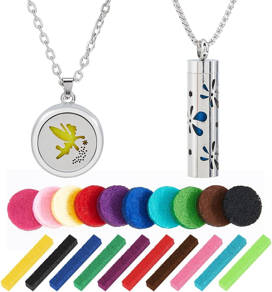 Aromatherapy Essential Oil Diffuser Necklace Diffuser Stainless Steel ...