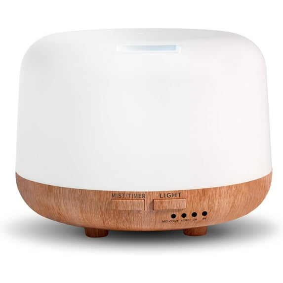 Aromatherapy Essential Oil Home Diffuser with Remote Control, 300ML ...