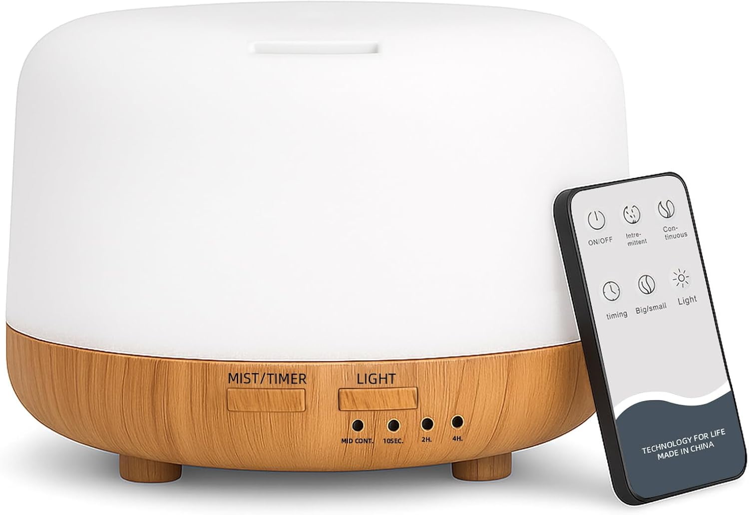 Aromatherapy Essential Oil Home Diffuser with Remote Control, 300ML ...