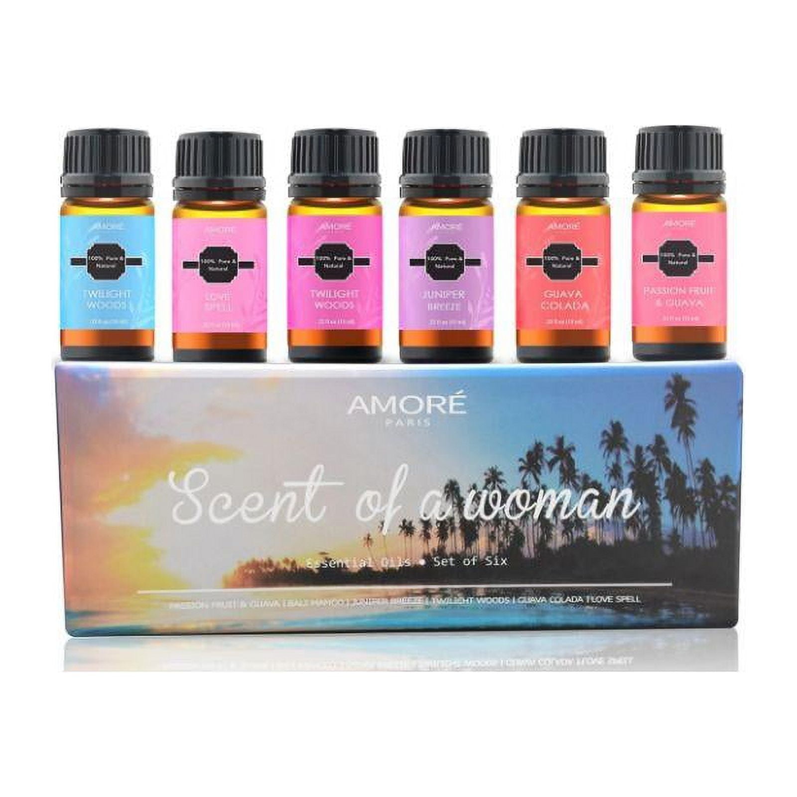 Aromatherapy Essential Oil Sets - 6 Pack Fragrance Essential Oil Gift ...