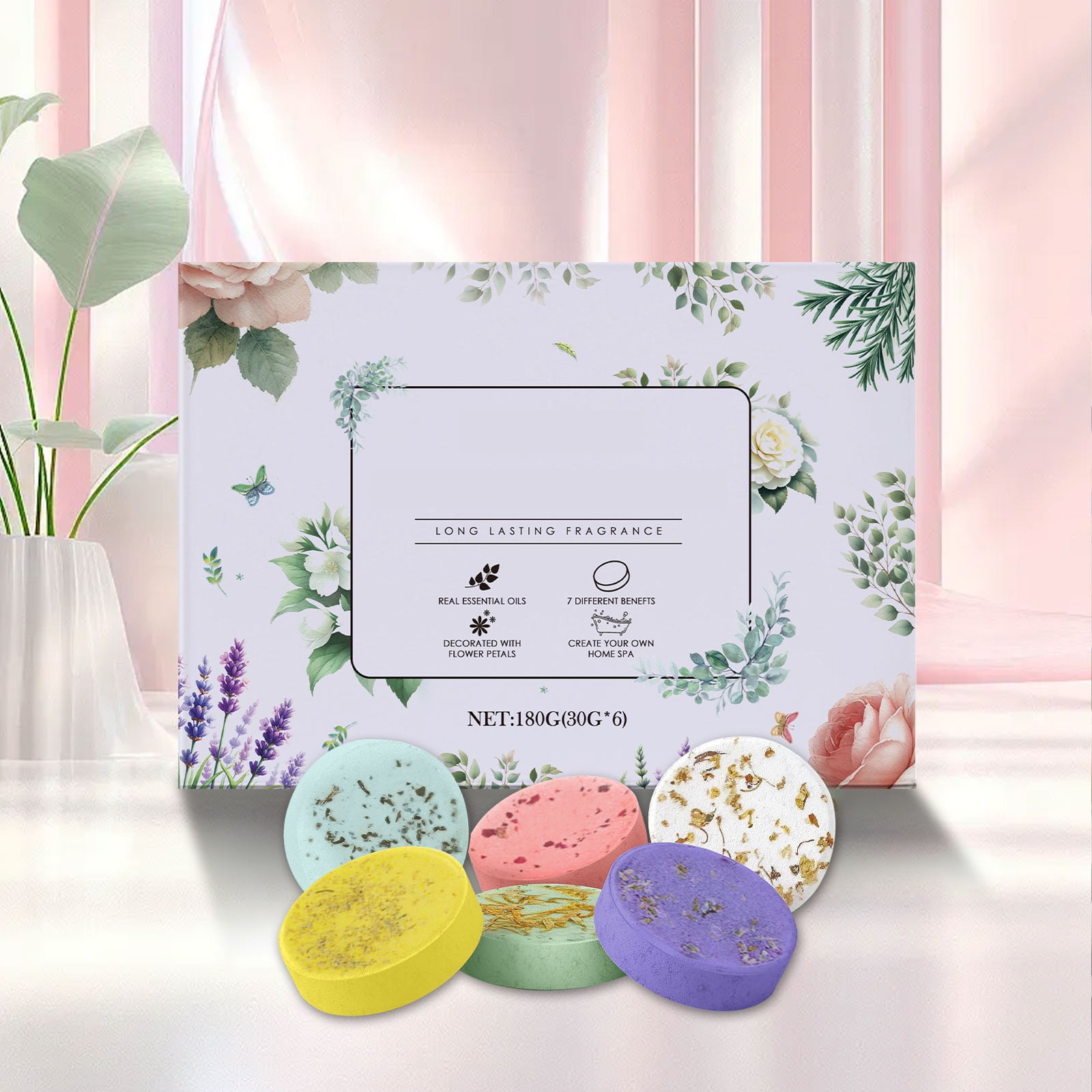 Aromatherapy Shower Melts 6-Pack - Relaxing Bath Tablets for Stress ...