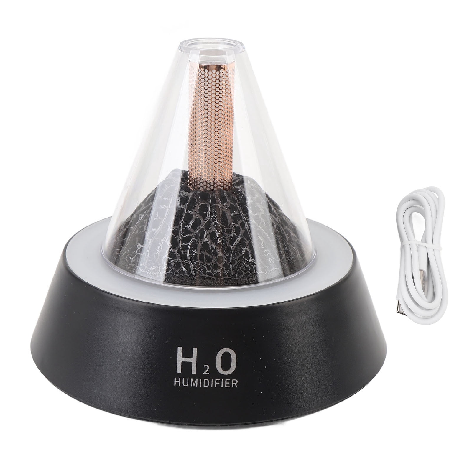 Aromatherapy Volcano Humidifier, Quiet USB Desktop Diffuser For Bedroom ...
