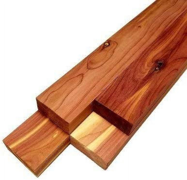 Aromatic Cedar Lumber Board - 3/4" x 2" (4 Pcs) - Walmart.com