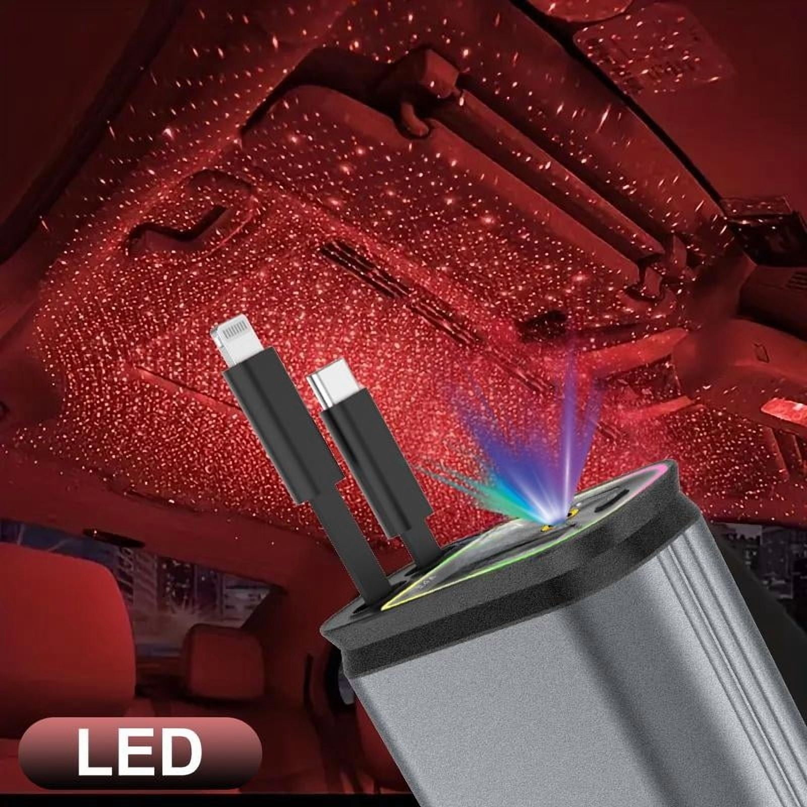 Aromatic Starlight In Car Roof Retractable Car Charger with Lightning ...
